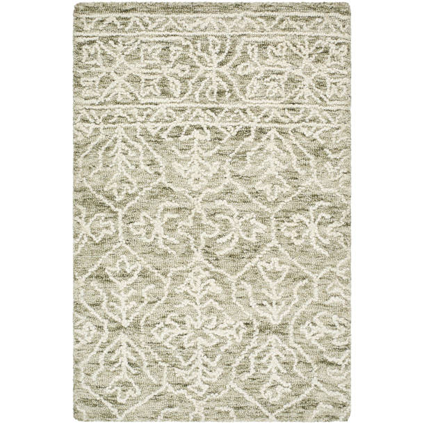 Dakota Fields Cinaed Hand Tufted Wool Abstract Rug | Wayfair