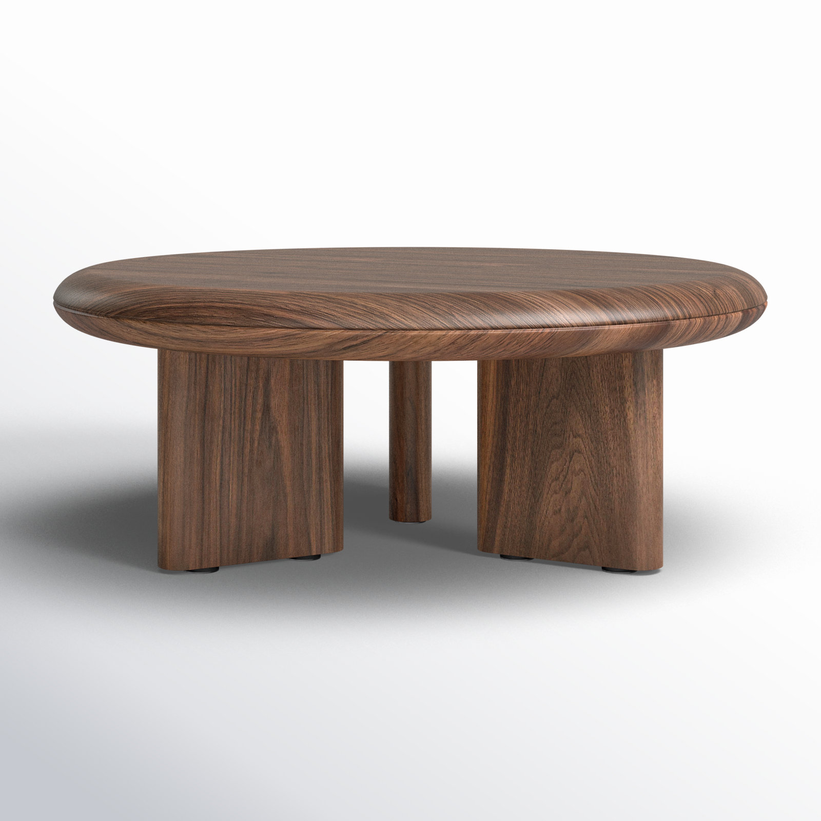 AllModern Harper Round Coffee Table In Walnut | AllModern