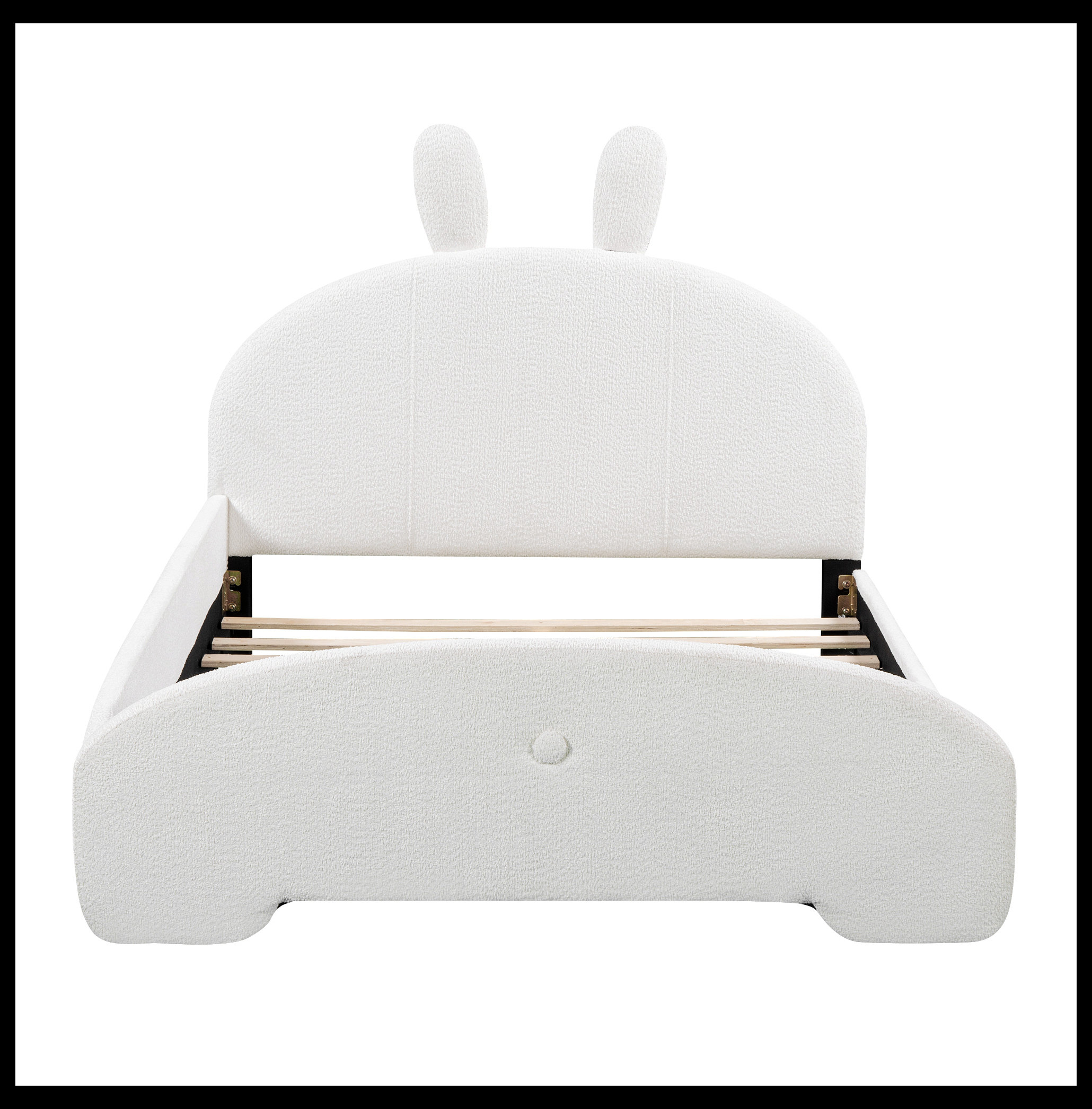 Latitude Run® Misuzu Youth Bed with Cartoon Ears Shaped Headboard ...