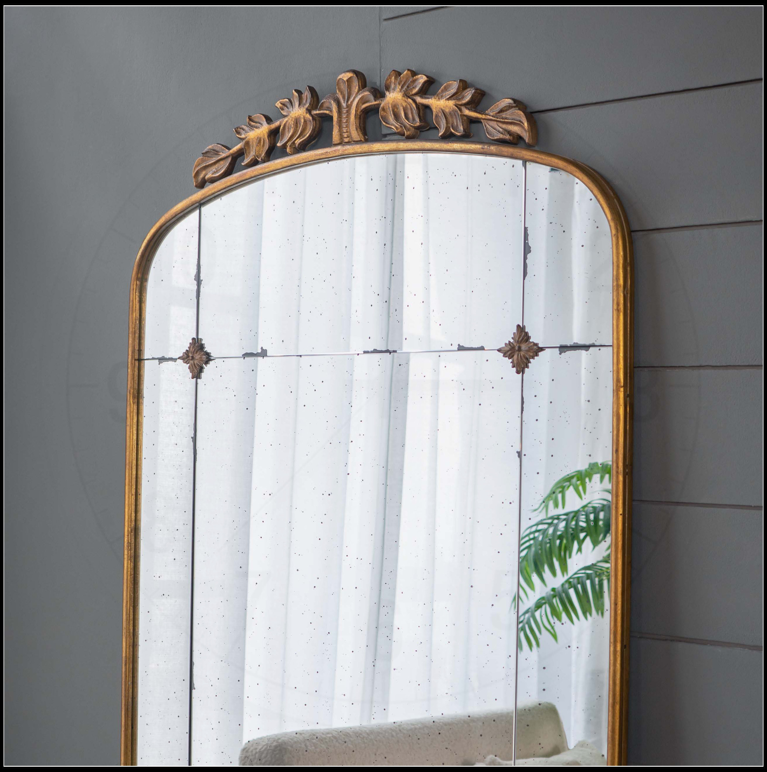 Paulafurinture Exquisite Full Length Mirror with Grand Design and ...
