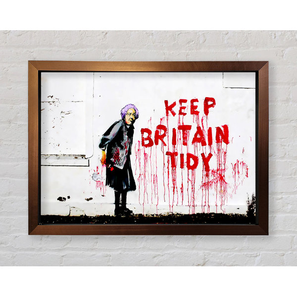 Happy Larry Keep Britain Tidy Framed Print | Wayfair.co.uk