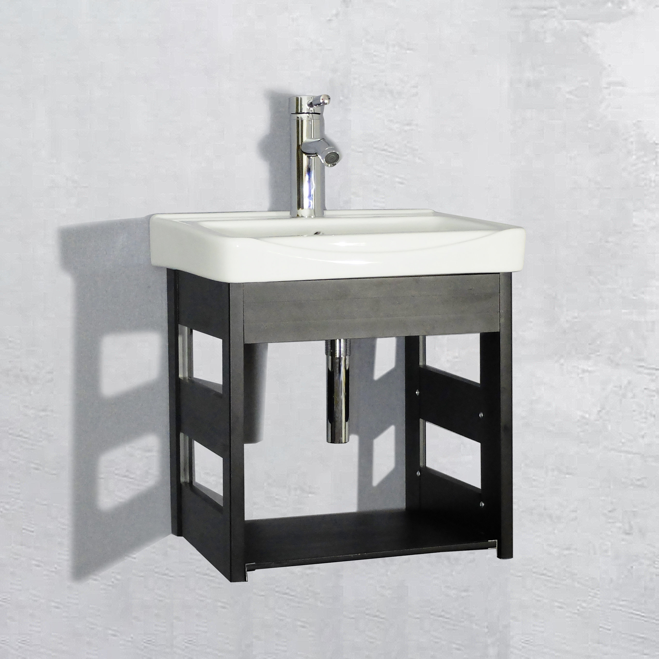 Ebern Designs Maycie 16.9'' Wall Mounted Single Bathroom Vanity with ...