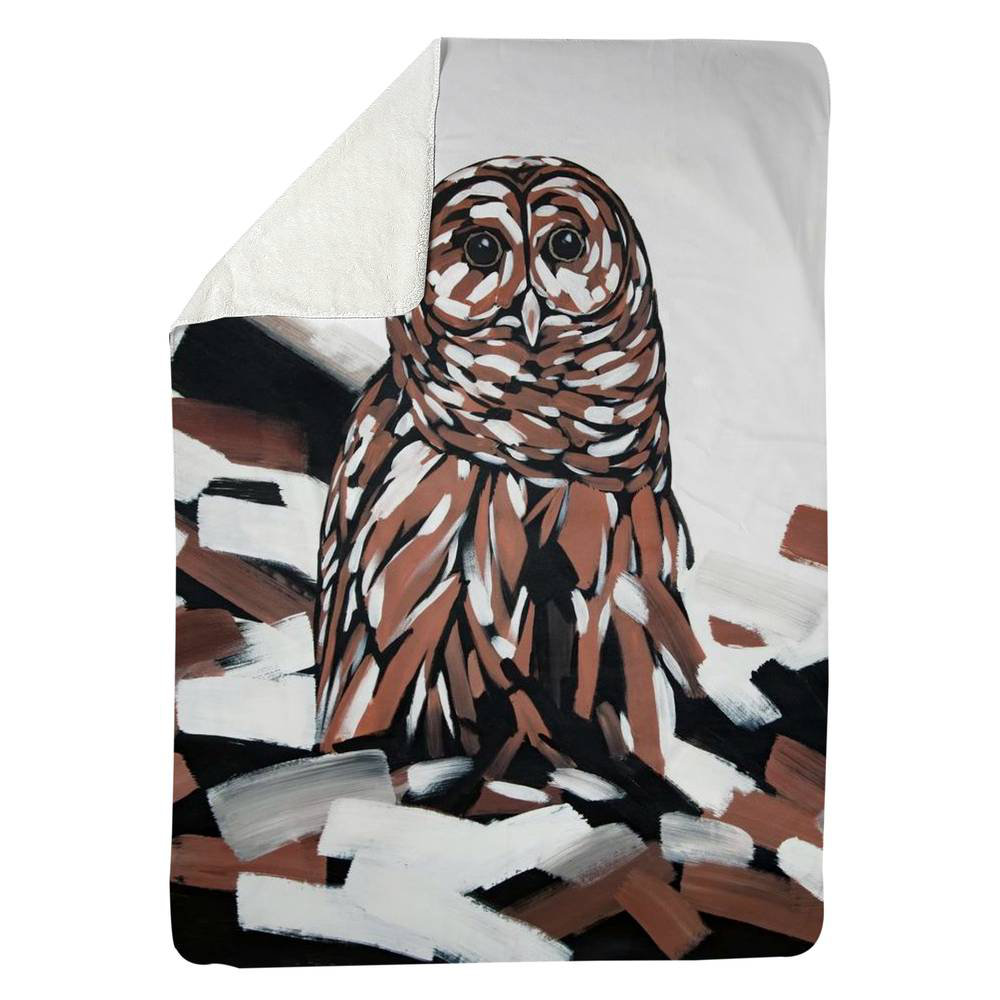 Begin Edition International Inc. Tawny Owl Fleece Blanket | Wayfair
