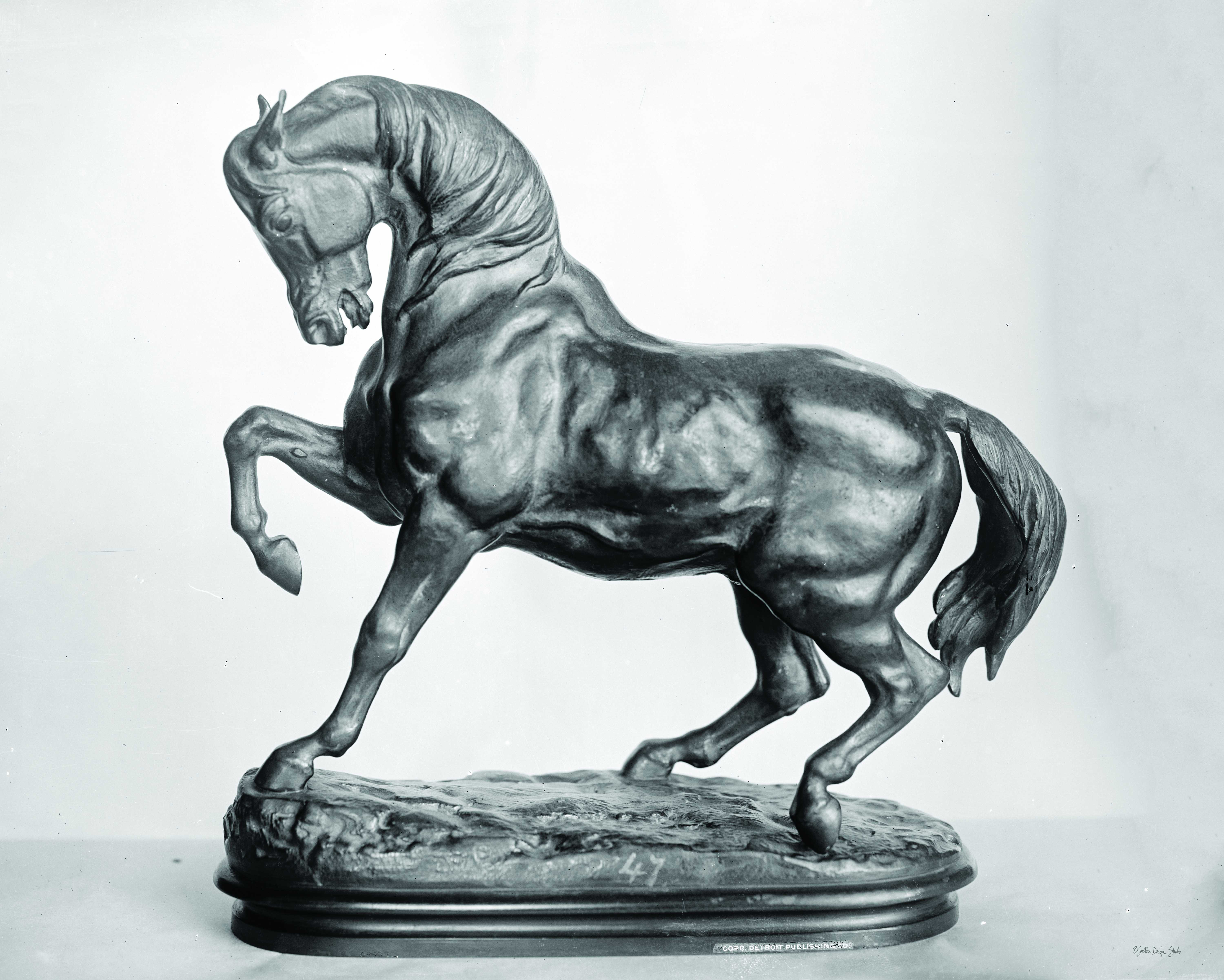 Union Rustic Roman Horse Statue 2 - Wrapped Canvas Print | Wayfair