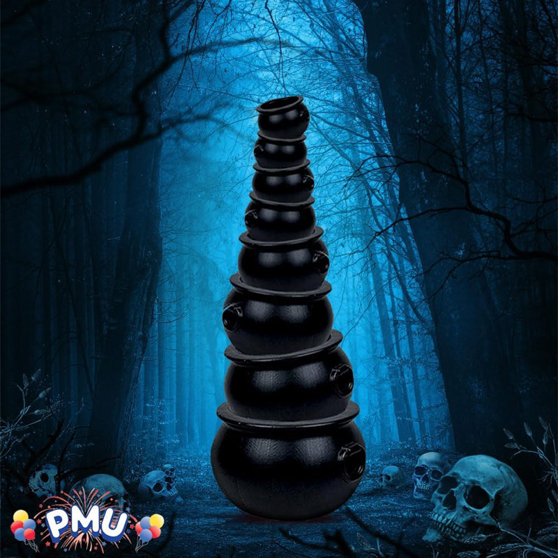 The Holiday Aisle® Halloween Cauldron 8pc Set (1) 18in (1)16in (1) 12in ...