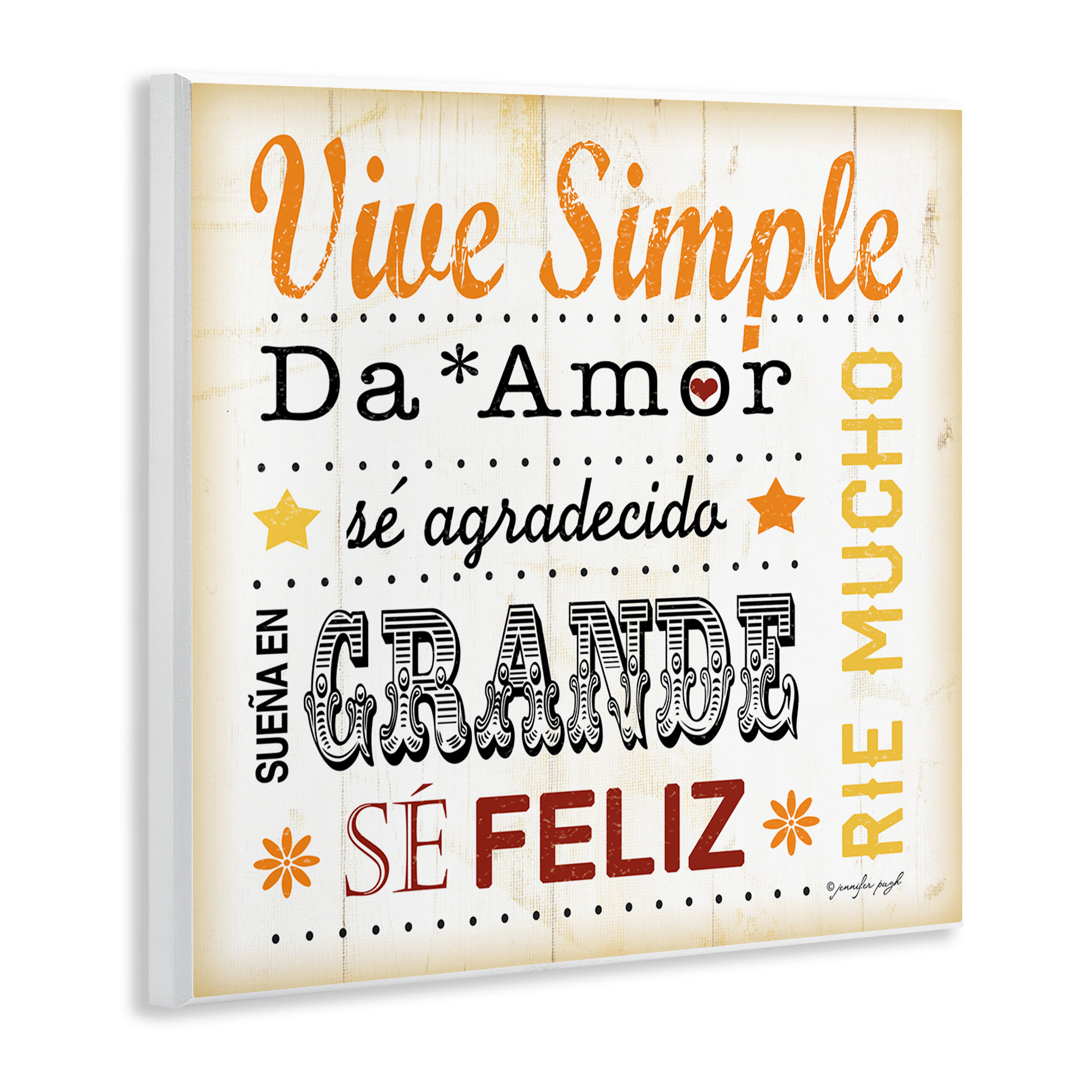 Ebern Designs Daily Inspirations Wall Plaque Spanish Art, by Jennifer ...