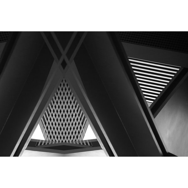 Wrought Studio Kabbi Complex Geometric Structure On Canvas by Tonymax ...