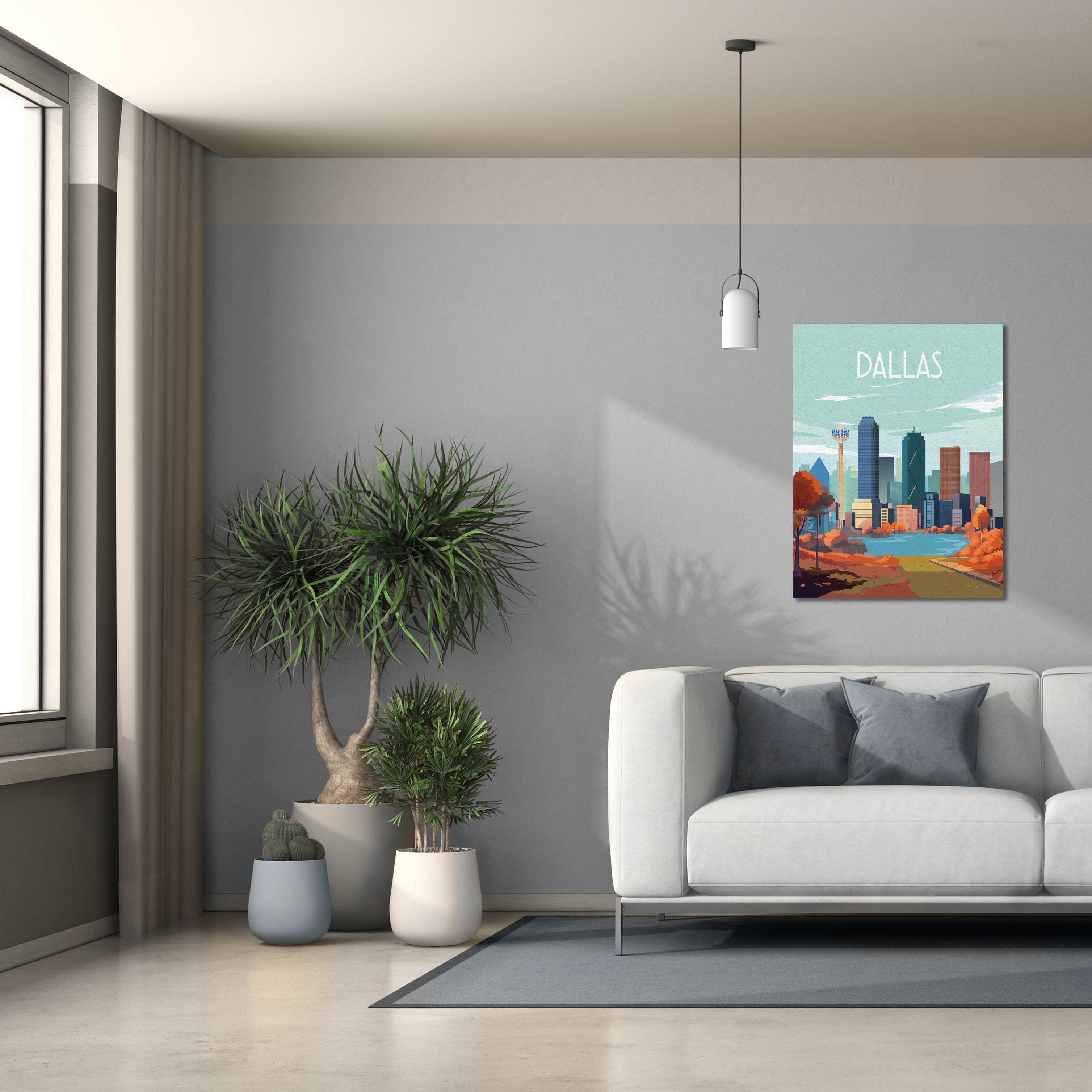 Lark Manor™ Epic Graffiti 'City Sights Dallas' by Omar Escalante Canvas ...