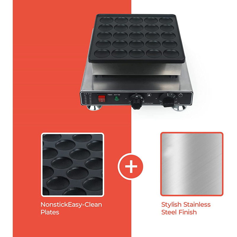 LIANQIAN Commercial 25PCS Multifunction Mini Pancakes Maker Machine ...