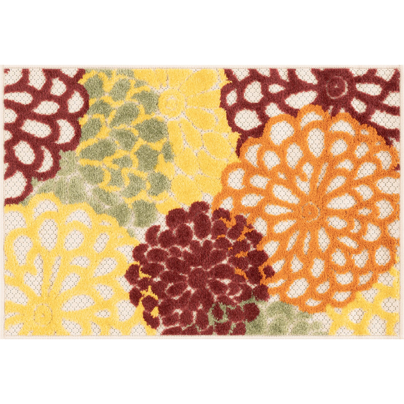 Winston Porter Shameekia Water Resistant Indoor Outdoor Rugs for Patios ...