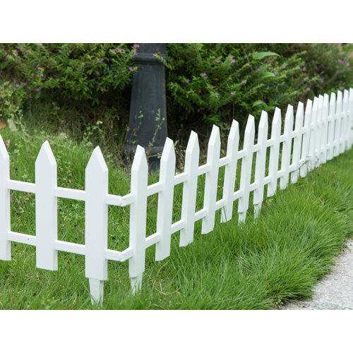 Gardenised 12'' H x 21.75'' W Yes Vinyl Fencing & Reviews | Wayfair