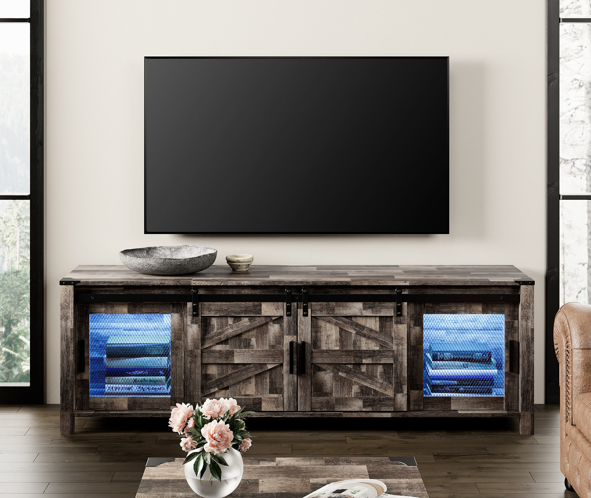 Gracie Oaks Tovah 70'' Media Console & Reviews | Wayfair
