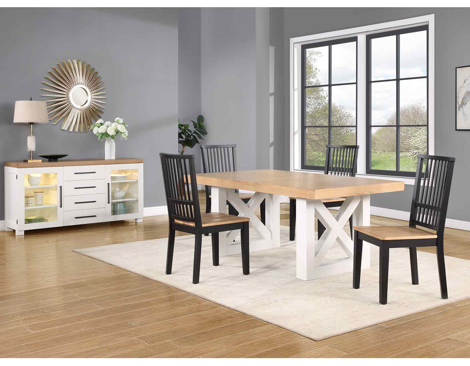 Gracie Oaks Magnolia 7-Piece 72-108-inch Dining Set(Table & 6 Side ...