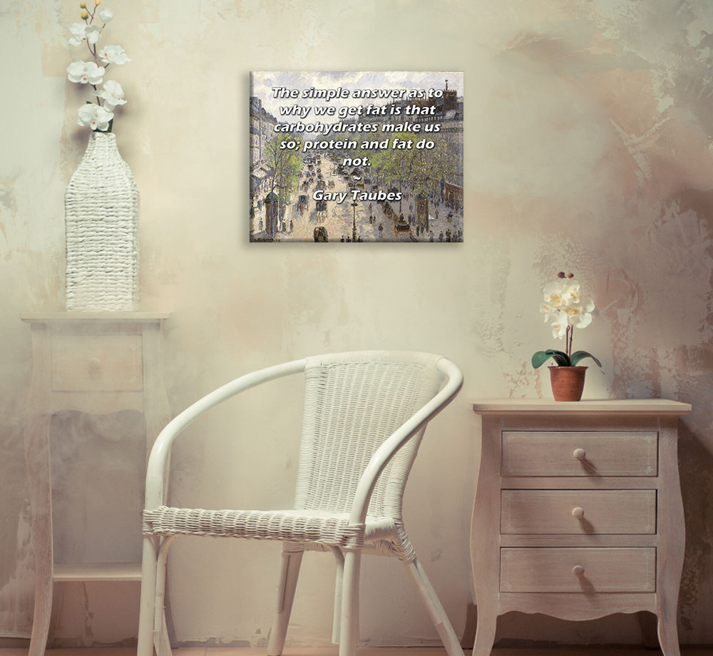 Trinx ArtsyQuotes Gallery Wrapped Canvas By Gary Taubes: "The simple ...