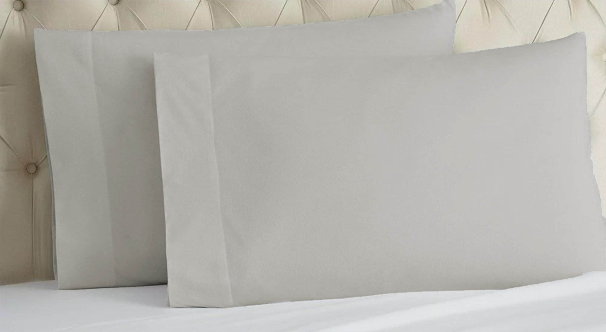 Daniel Design Studio ALVITO European Cotton Bedding 2 Piece 100% Cotton Guest Room Pillow Case ...