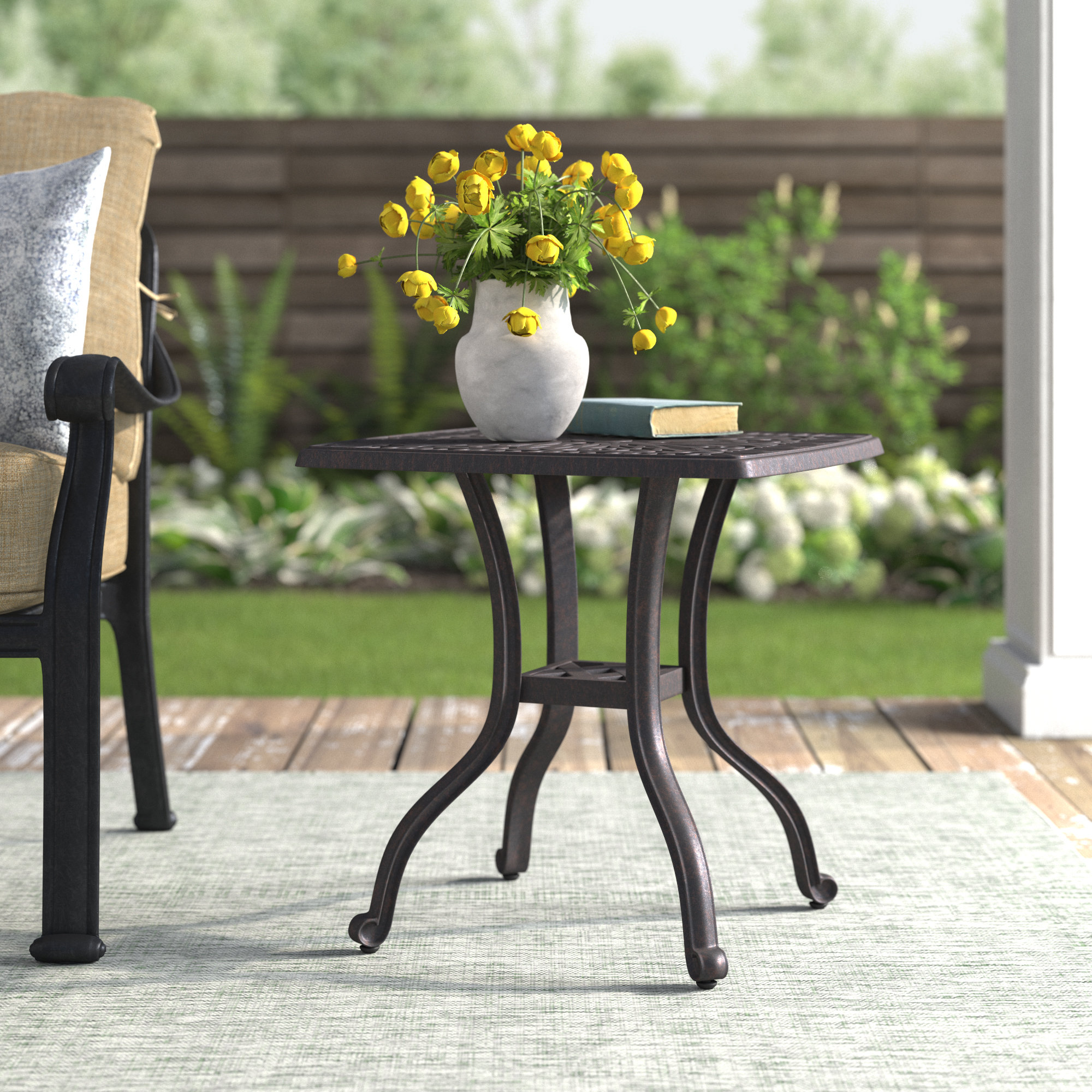 Three Posts™ Lebanon 21'' Square End Table & Reviews | Wayfair