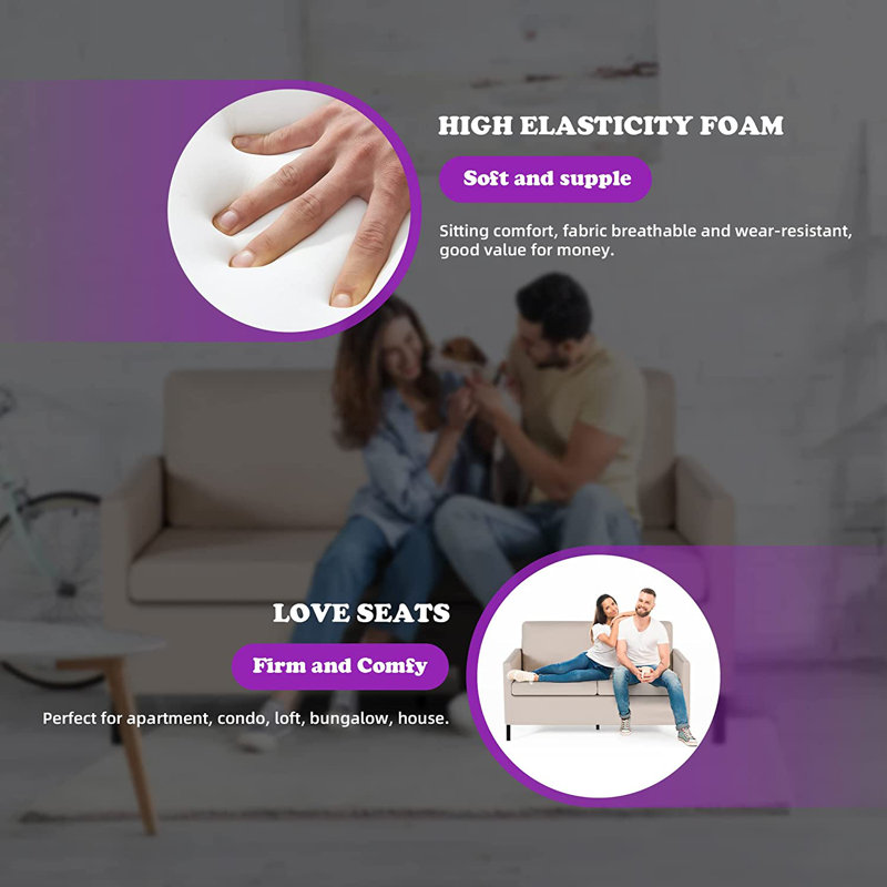 Hokku Designs Jimeny 50.78'' Upholstered Sofa & Reviews | Wayfair