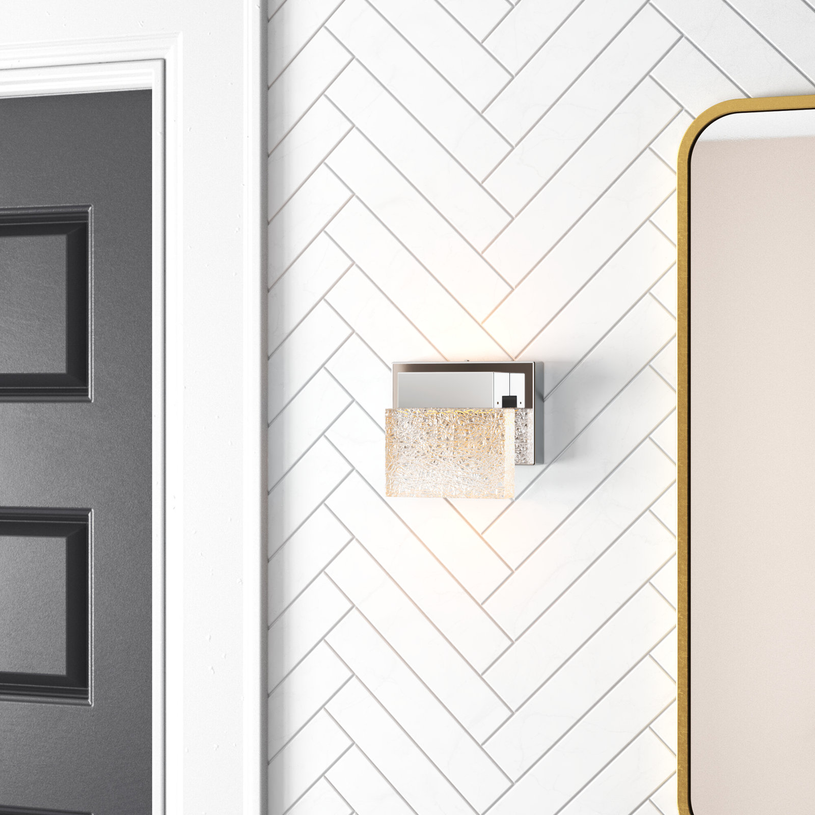 Willa Arlo™ Interiors Windsor 1 - Light LED Dimmable Hardwired Chrome ...