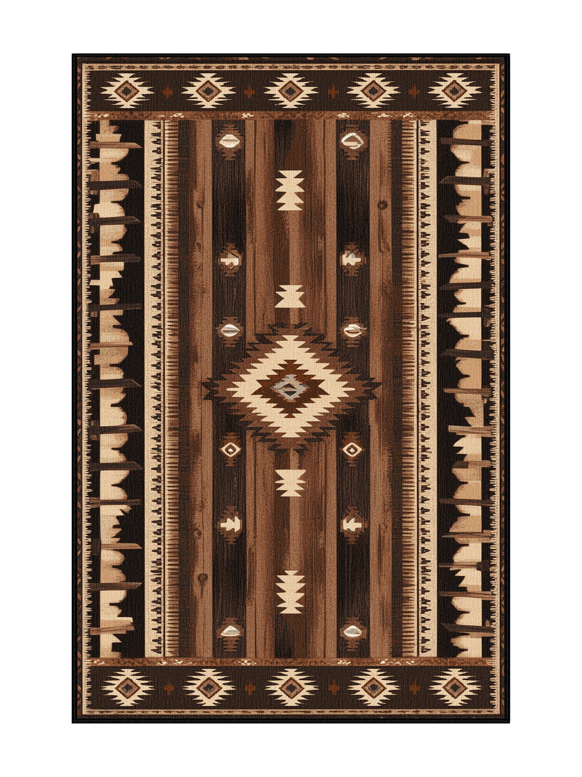 Dakota Fields Washable Western Ranch Southwestern Area Rug | Wayfair