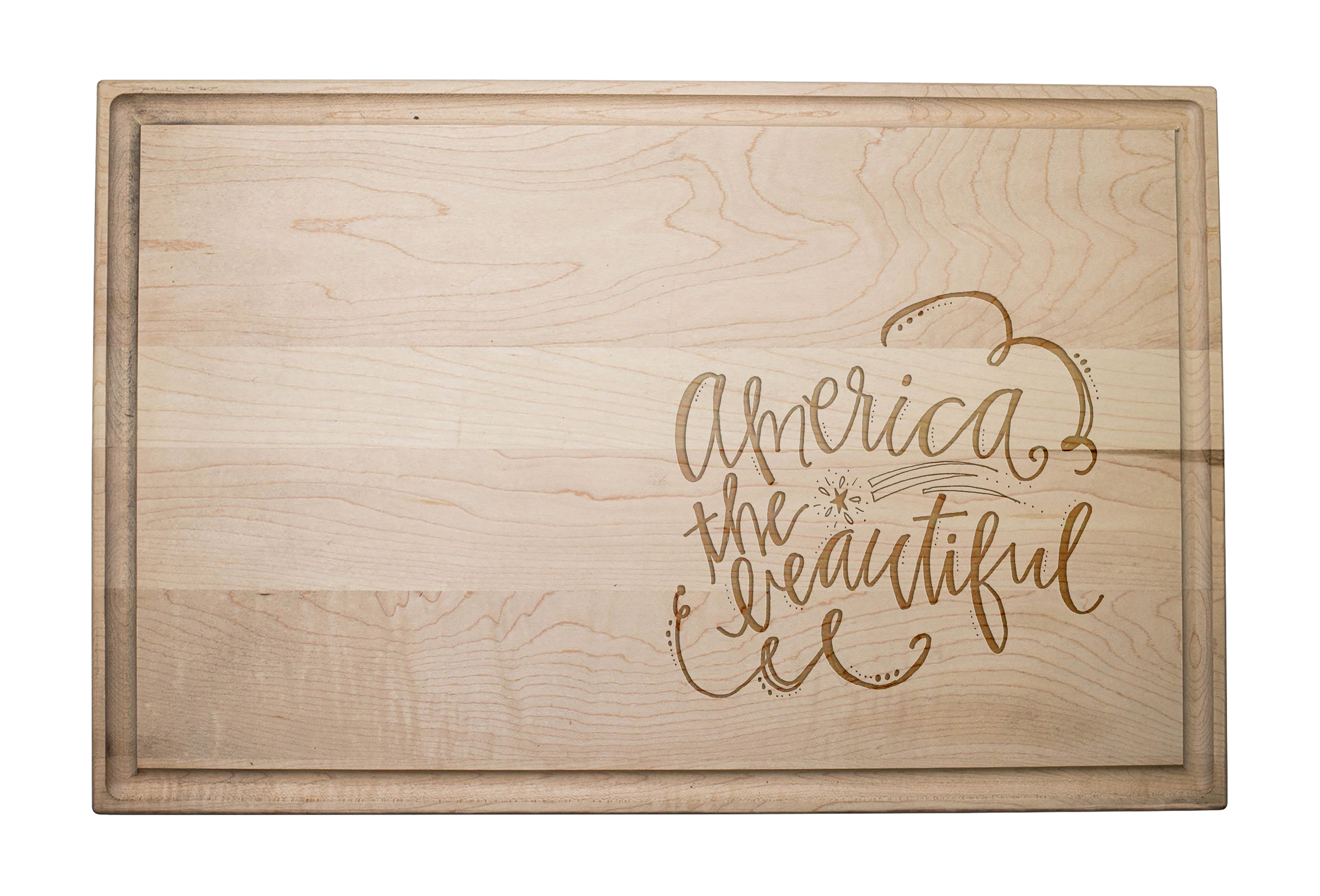 Designs Direct Creative Group America The Beautiful Cutting Board | Wayfair