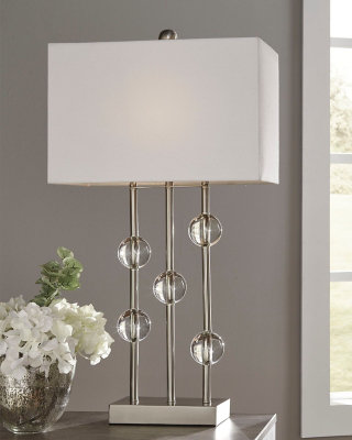Pewter / Silver Table Lamps You'll Love | Wayfair