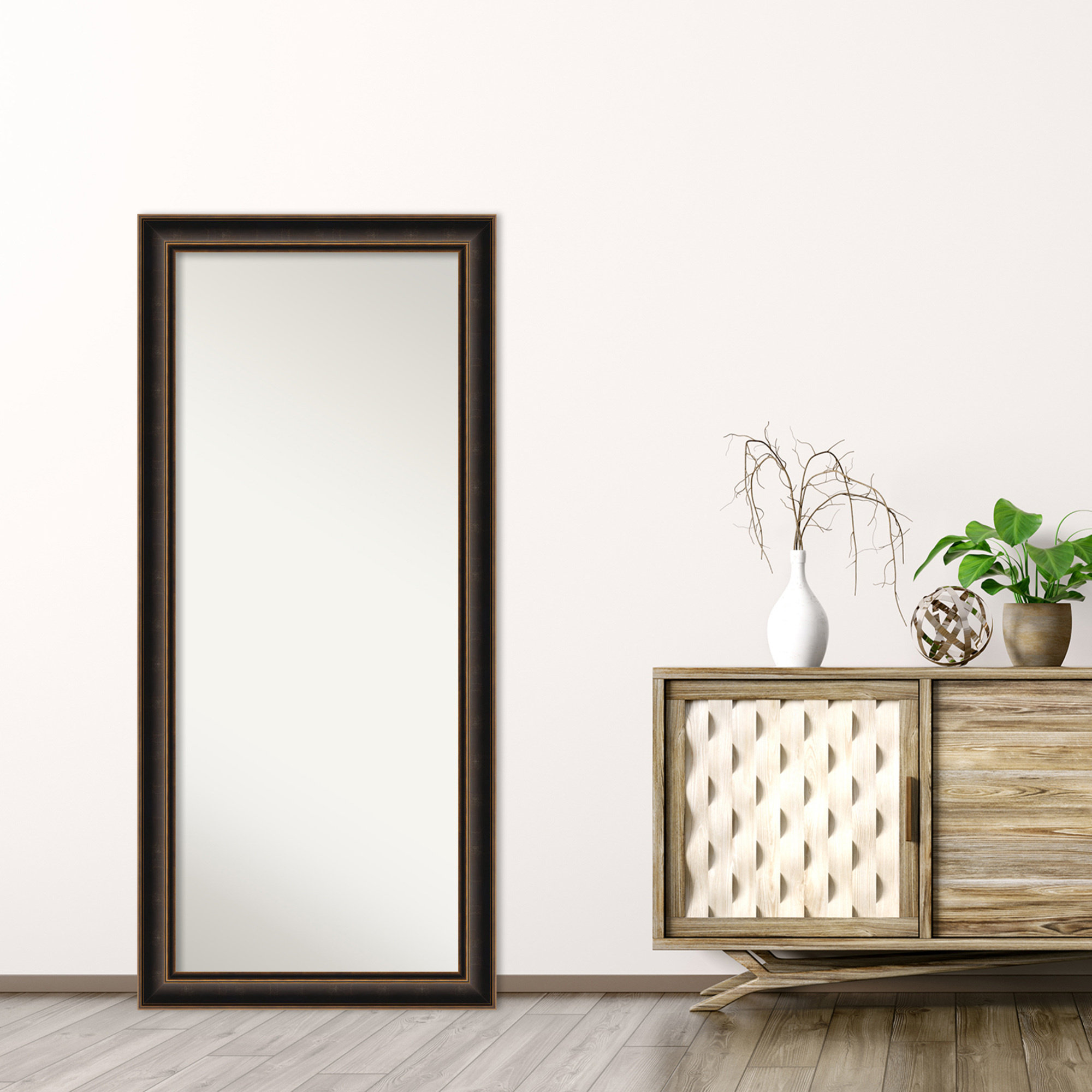 Lark Manor™ Ebeline Rectangle Wood Wall Mirror | Wayfair