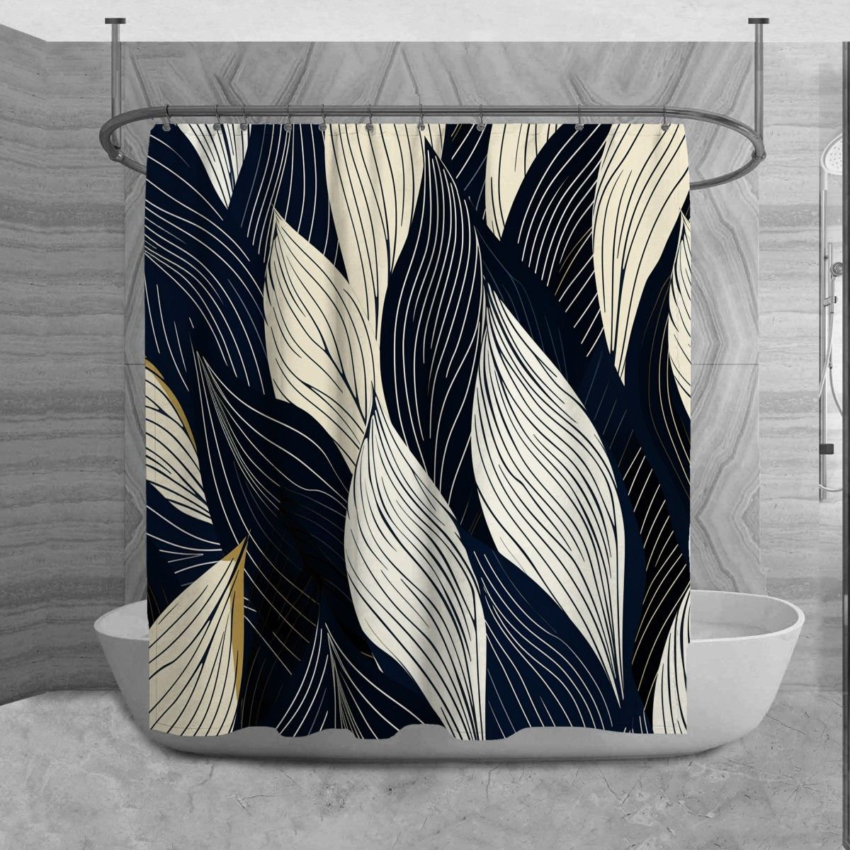 East Urban Home Yorleni Floral Shower Curtain - Wayfair Canada