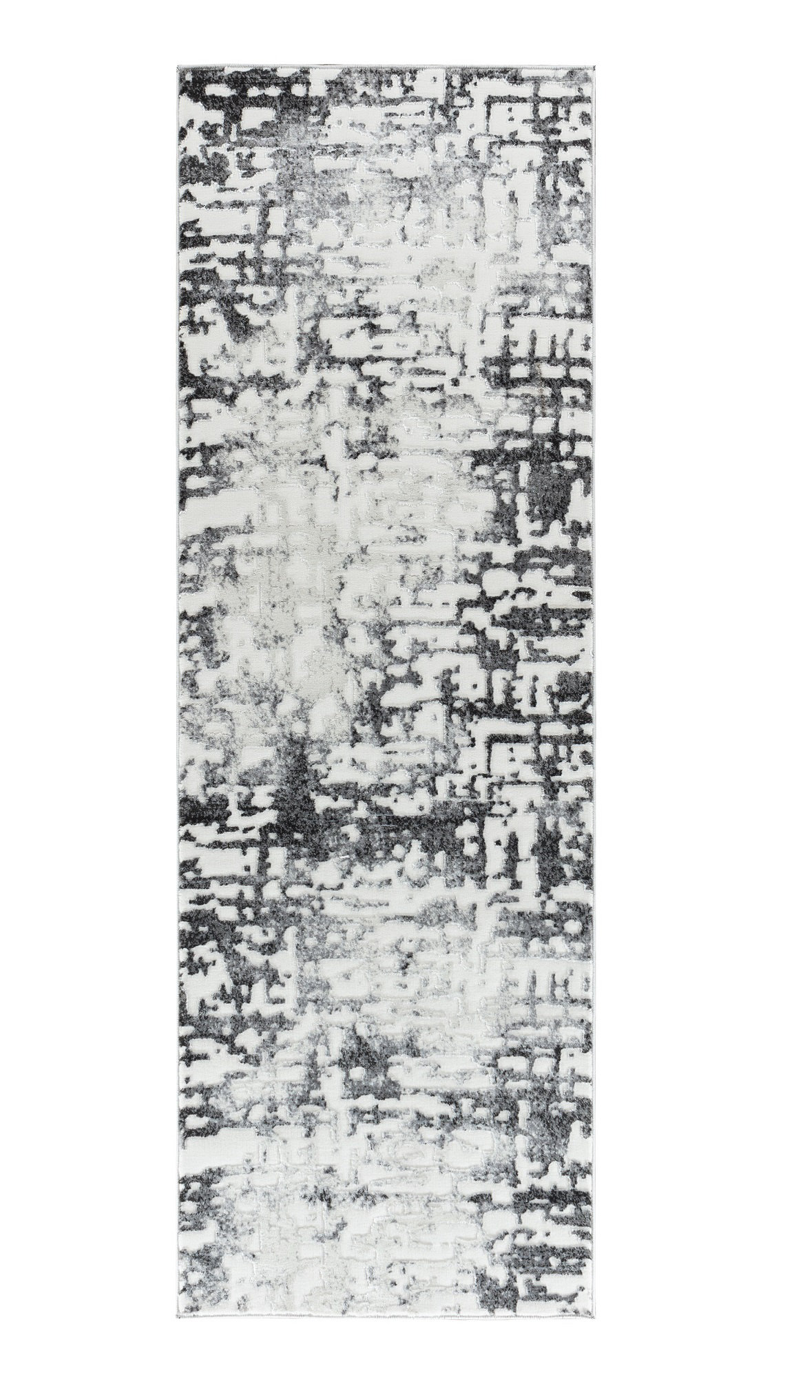 17 Stories Studebaker Abstract Gray/Cream/Black Area Rug | Wayfair
