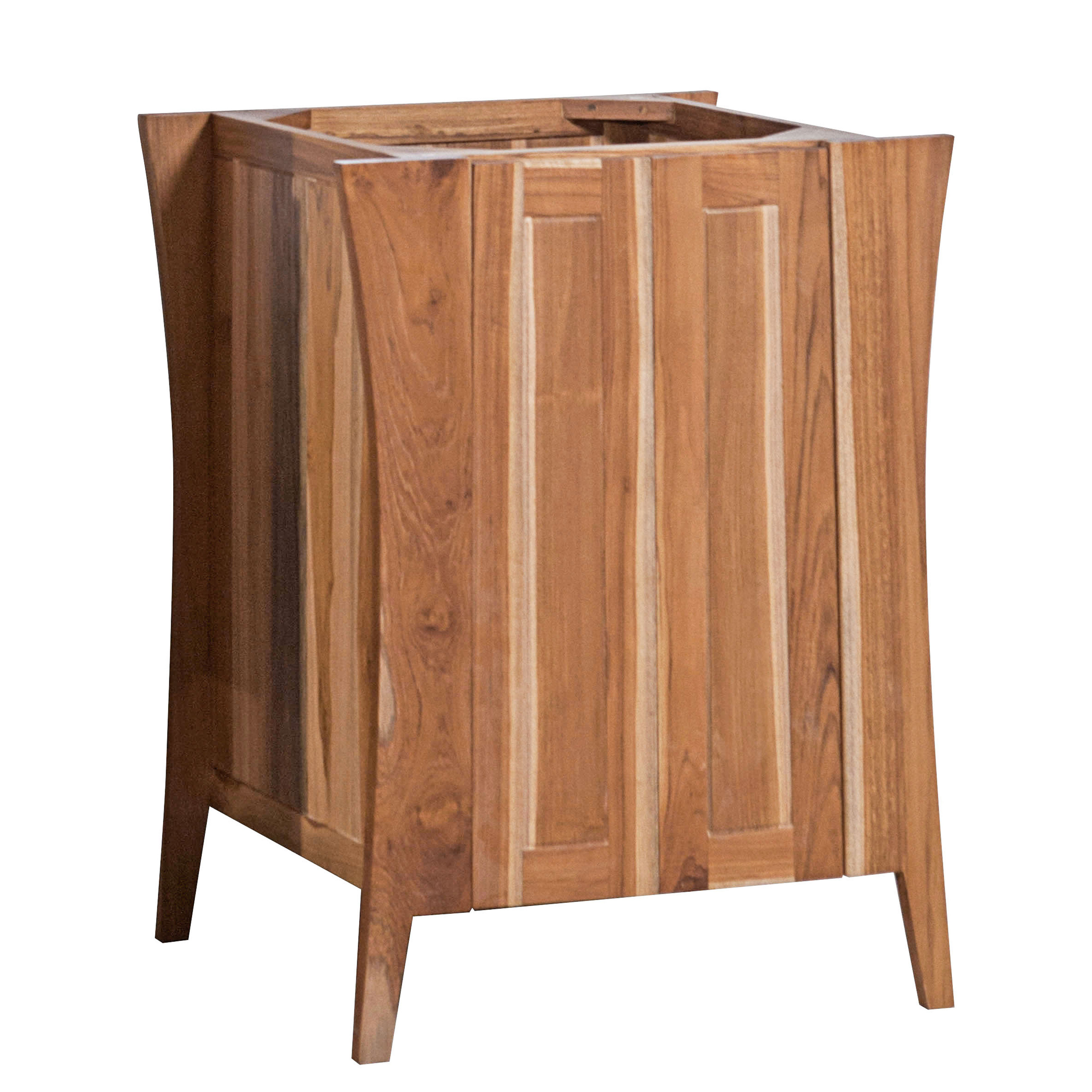 EcoDecors Curvature Solid Teak, EcoDecors, 24, Teak Bathroom Vanity ...