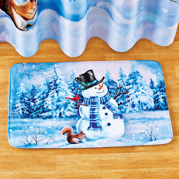 The Holiday Aisle® Bennison Snowman Bath Mat & Reviews | Wayfair