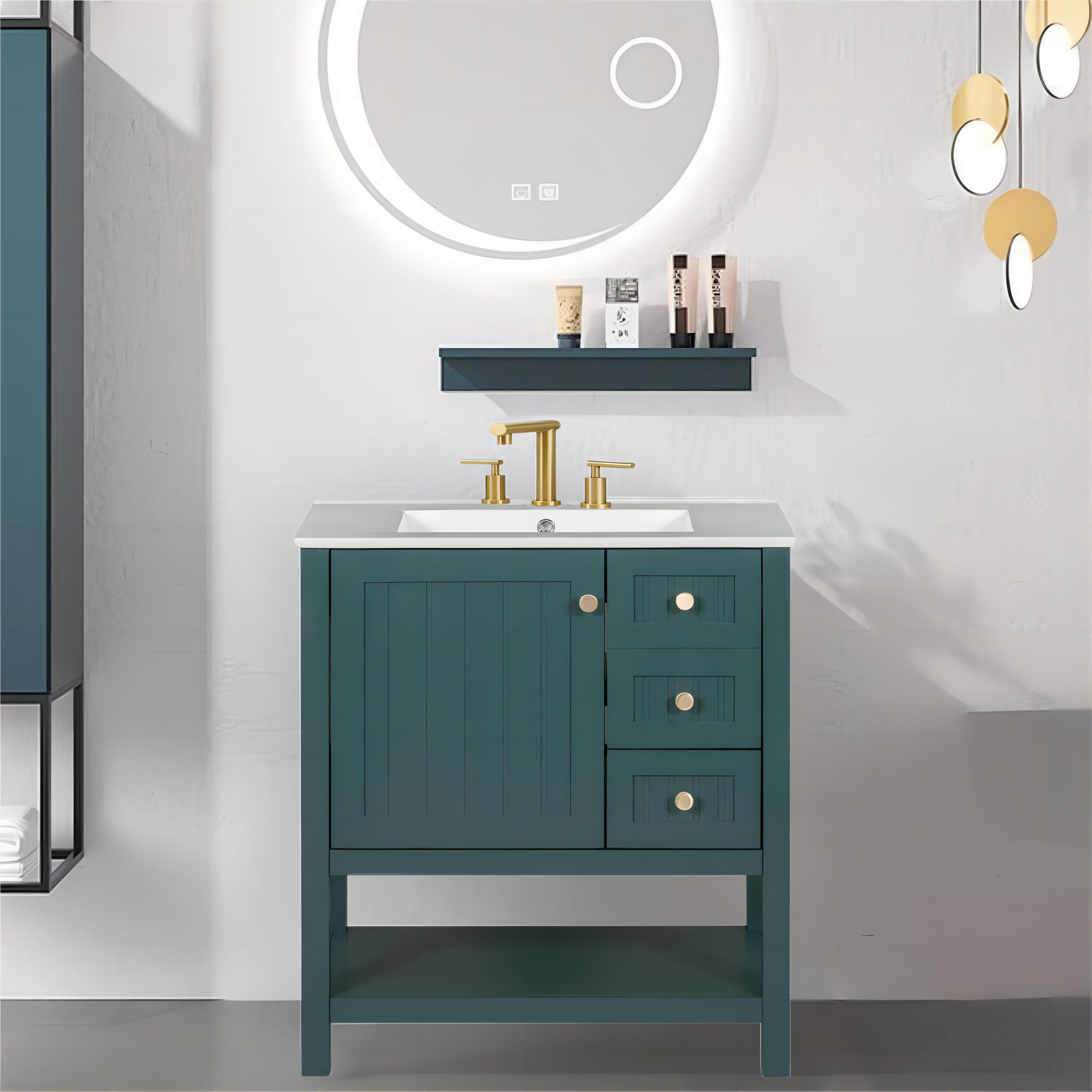 maxbrass 30" Modern Bathroom Vanity With Ceramic Sink - Wayfair Canada