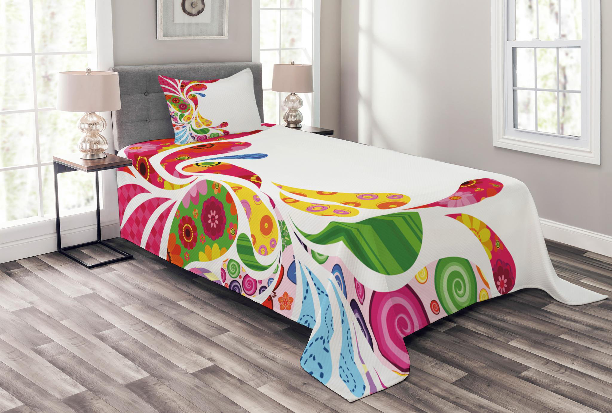 Ambesonne Colorful Coverlet Set | Wayfair