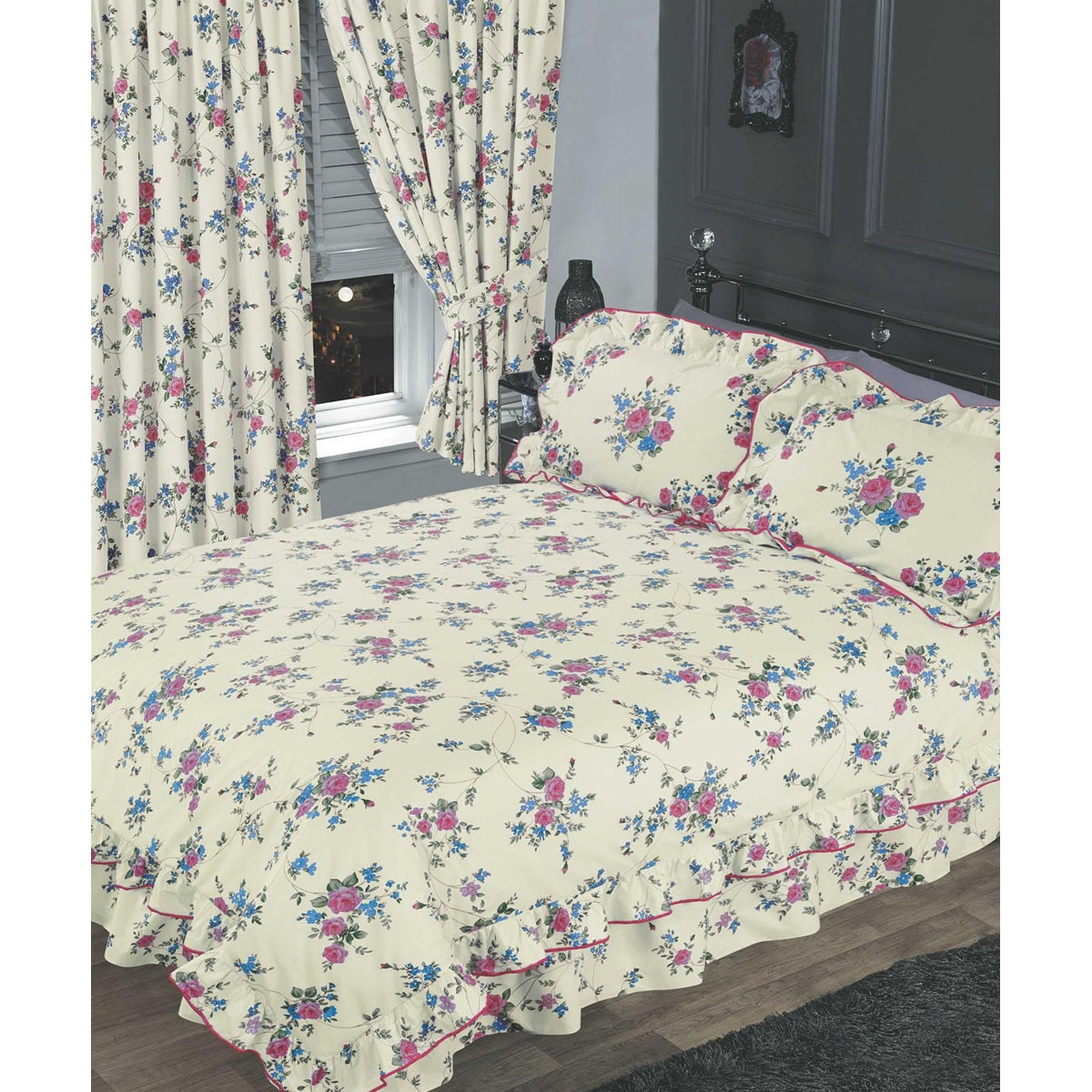 Lily Manor ELIZABETH FRILLED Teo 144 TC Duvet Cover Set & Reviews ...