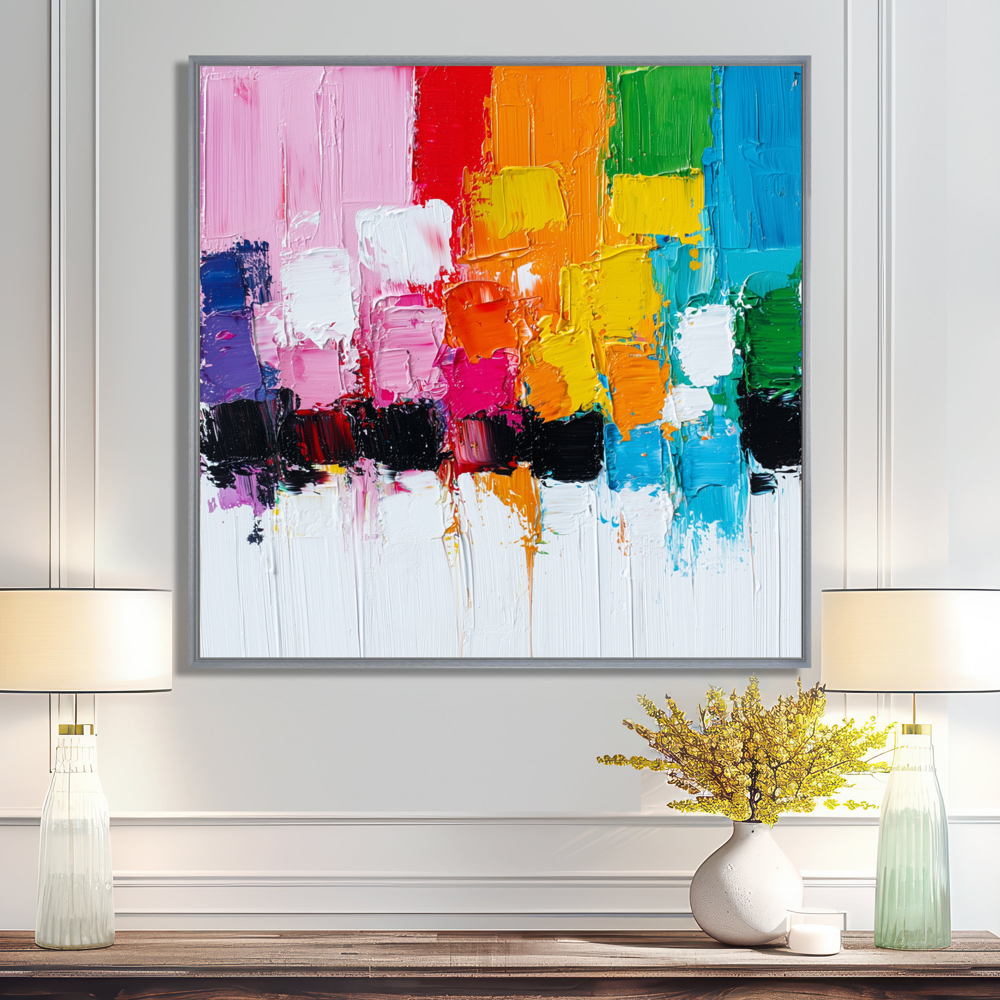 Wrought Studio™ Ordunez Abstract Primary Color Resonance In Chaos I ...