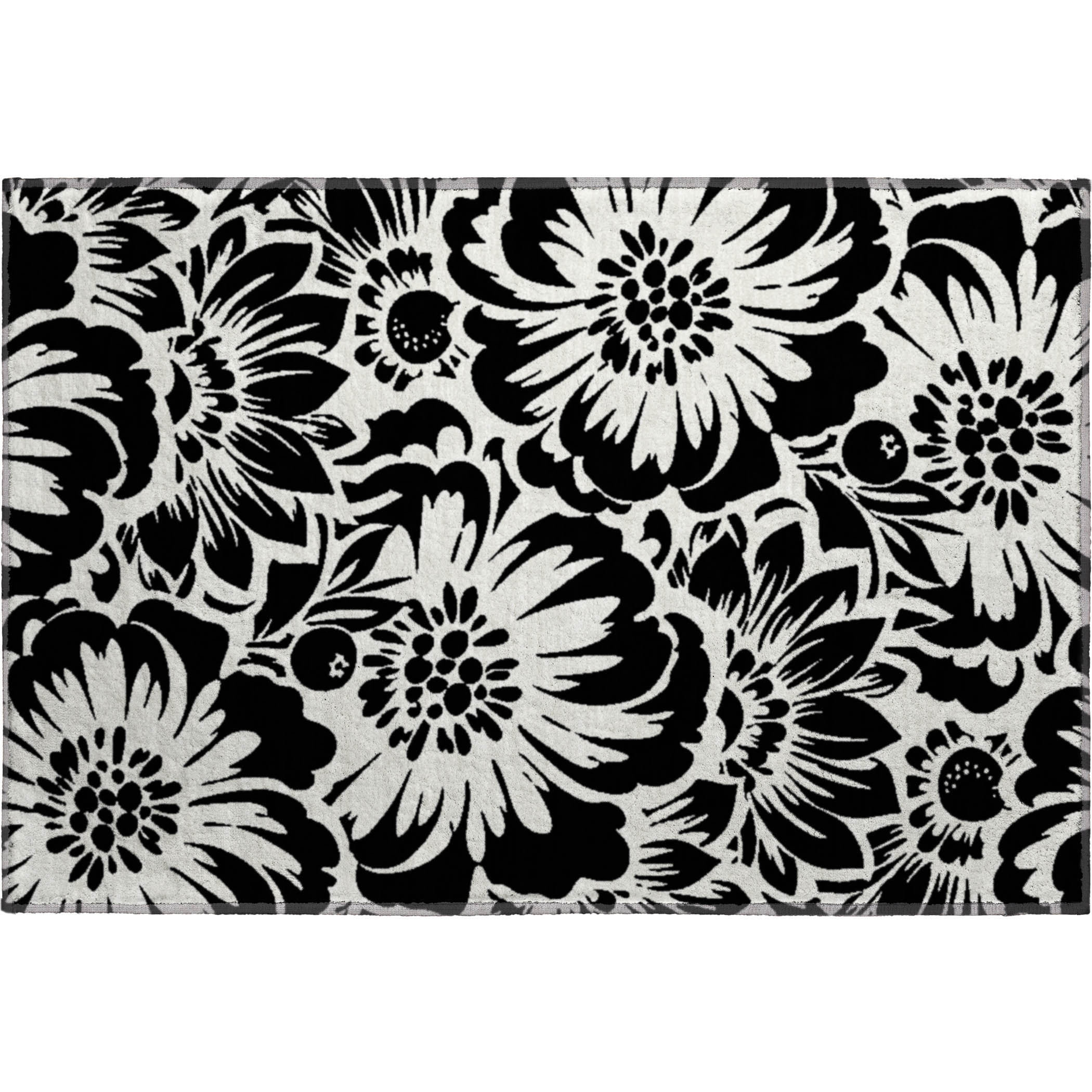 Addison Rugs Premium Machine Washable Mayfield AMF551 Black Rug | Wayfair