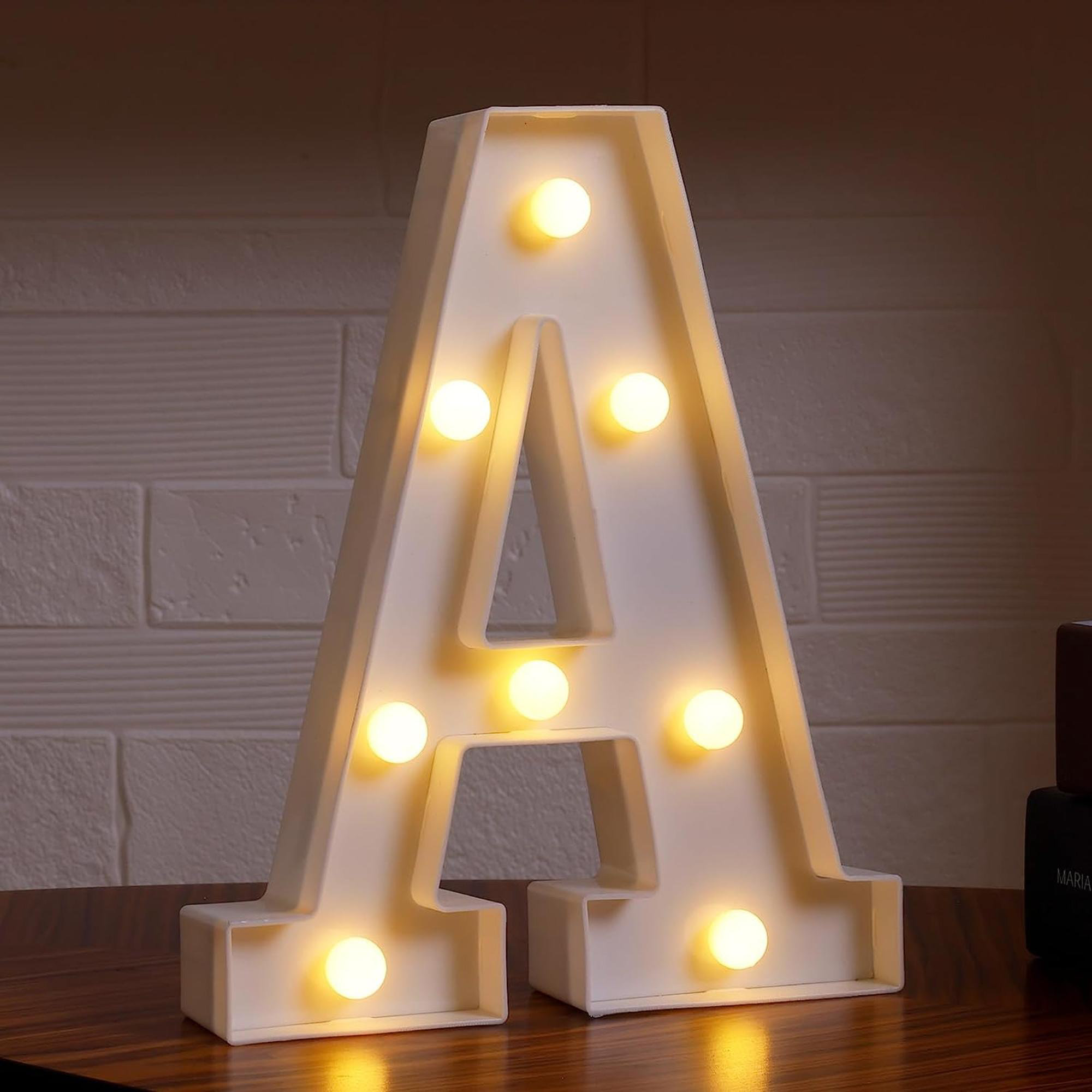 The Holiday Aisle® Led Light Up Letters, 26 Alphabet Marquee Letter ...