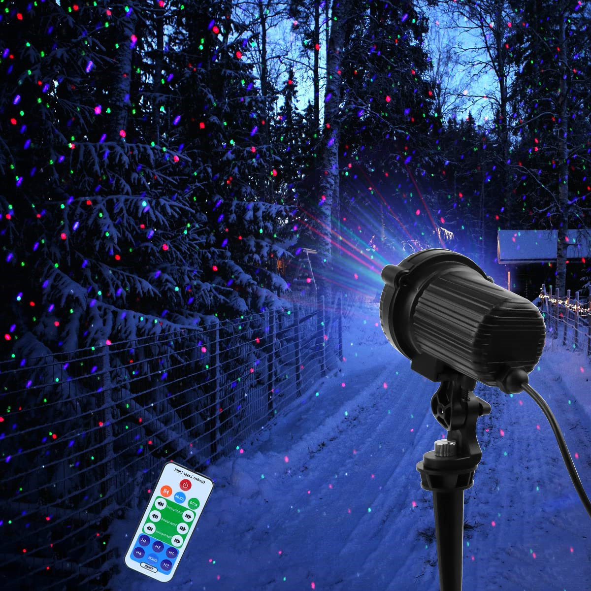 ARMIJU Outdoor Garden Laser Lights Projector | Wayfair