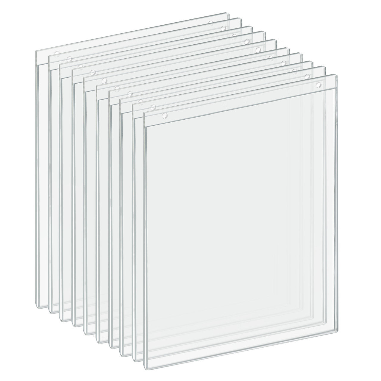 Azar Displays Clear Acrylic Wall Hanging Frame 9" Wide x 12'' High ...