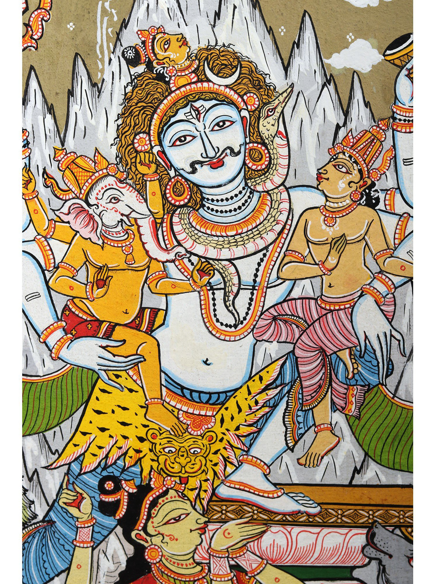Exotic India Shiva Parivar Pattachitra Painting From Odisha ...