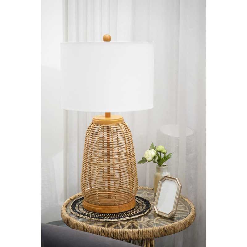 Bay Isle Home™ Isidro Wicker/Rattan Table Lamp | Wayfair