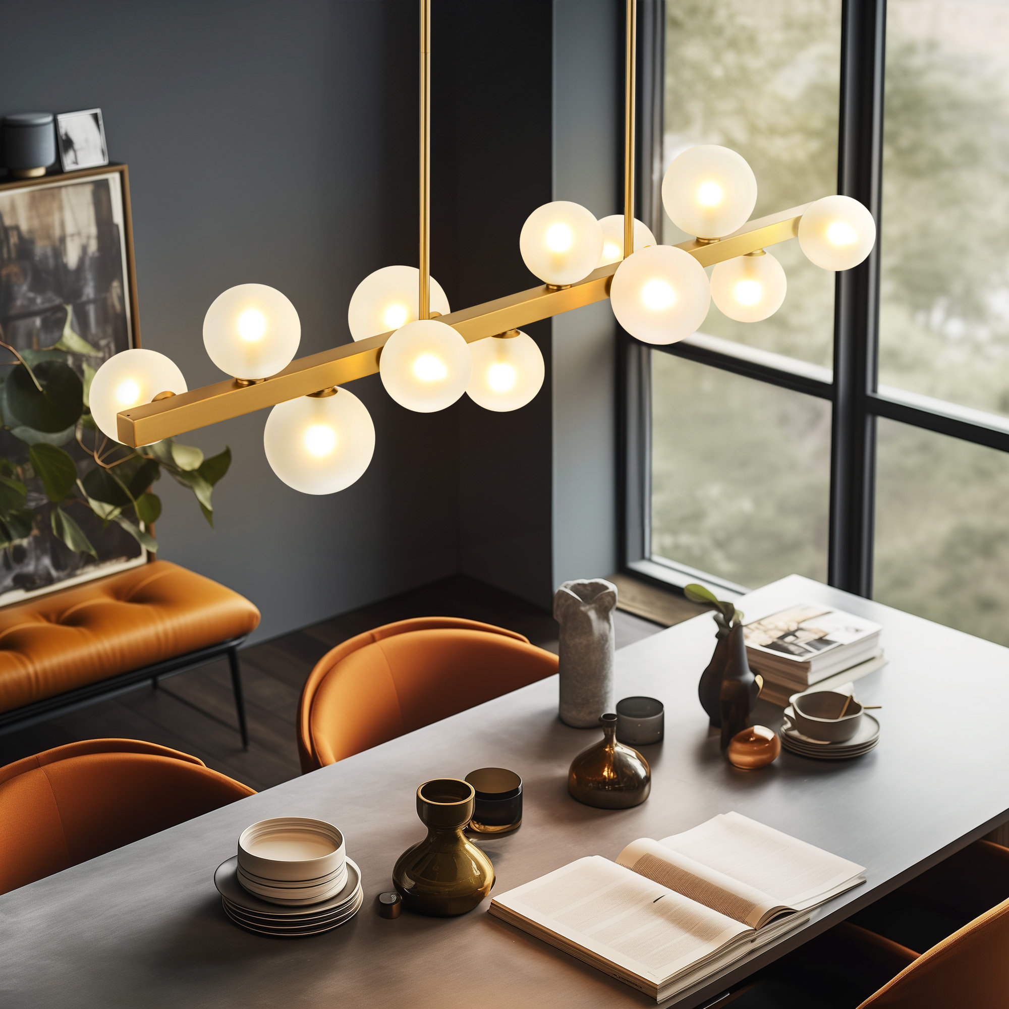 Mercer41 Kimana 12 - Light Kitchen Island Pendant & Reviews | Wayfair