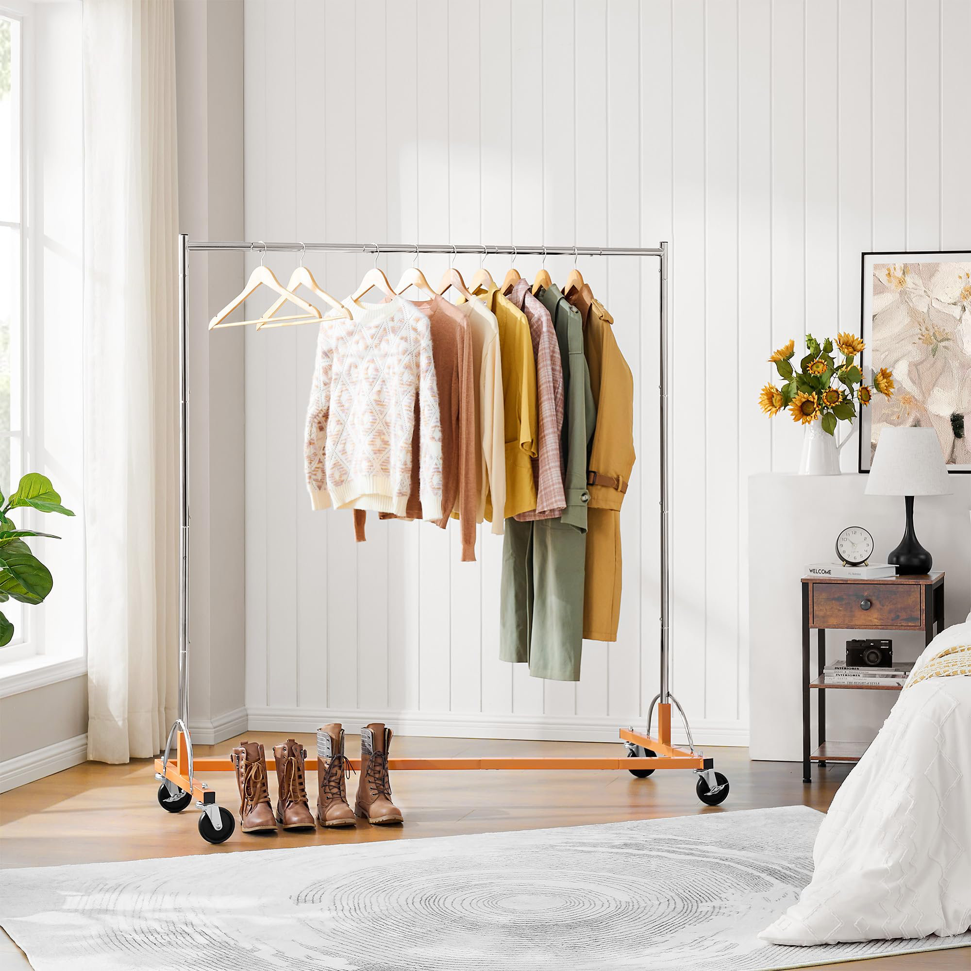 Rebrilliant Neeha Metal Rolling Clothing Rack - Wayfair Canada