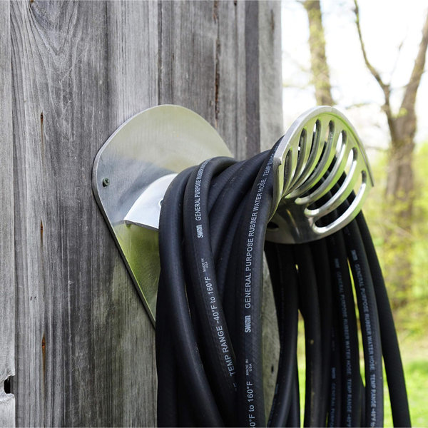 Kings County Tools Hose Holder - Heavy Duty Aluminum Water Hose Hanger ...