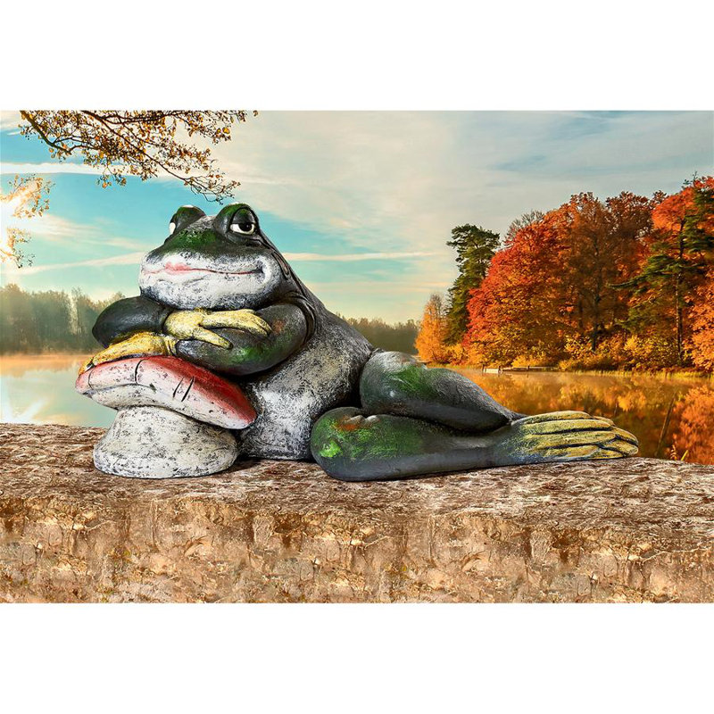 Design Toscano Bert the Flirtatious Frog Statue & Reviews | Wayfair