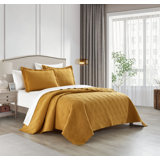 Wayfair | Yellow & Gold Quilts, Coverlets, & Sets You'll Love in 2023