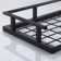 Prep & Savour Metal Handcrafted Rectangle Wall Mounted Pot Rack ...