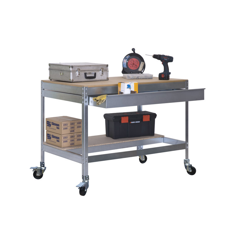 WFX Utility 151cm W Wood Top Workbench with Wheels | Wayfair.co.uk