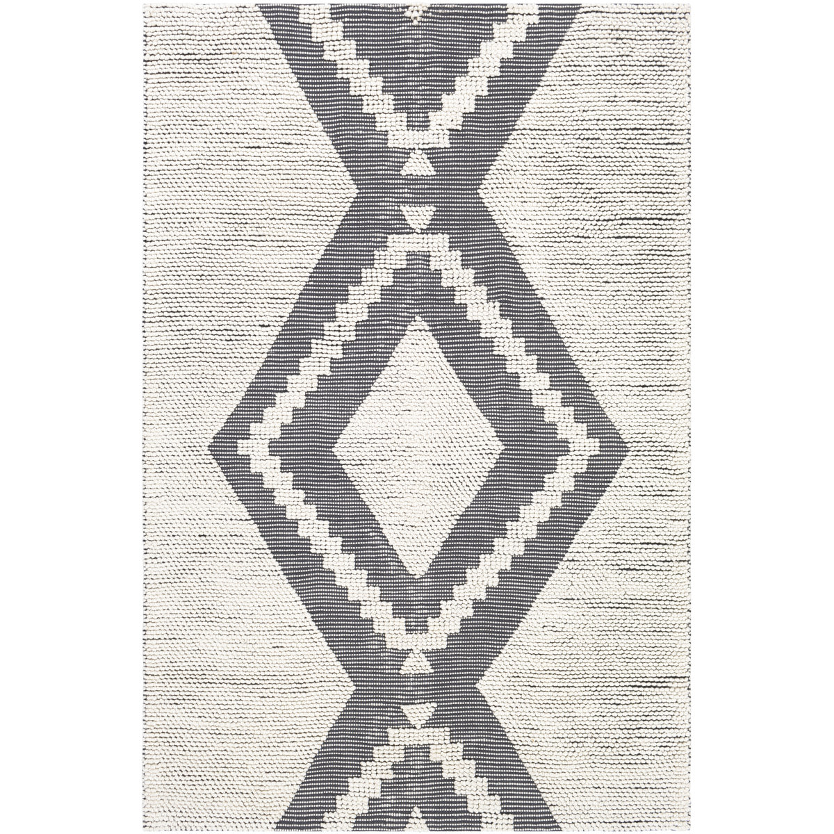 World Menagerie Aero Geometric Handmade Flatweave Gray/Ivory Indoor ...