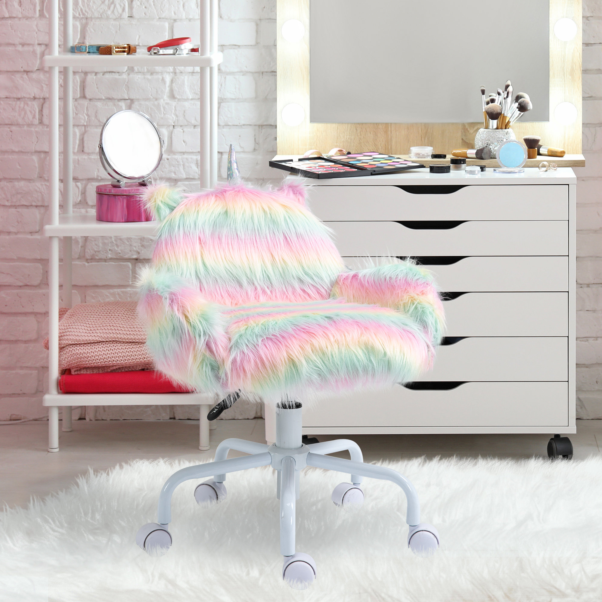 Trinx Fluffy Unicorn Task Chair & Reviews | Wayfair