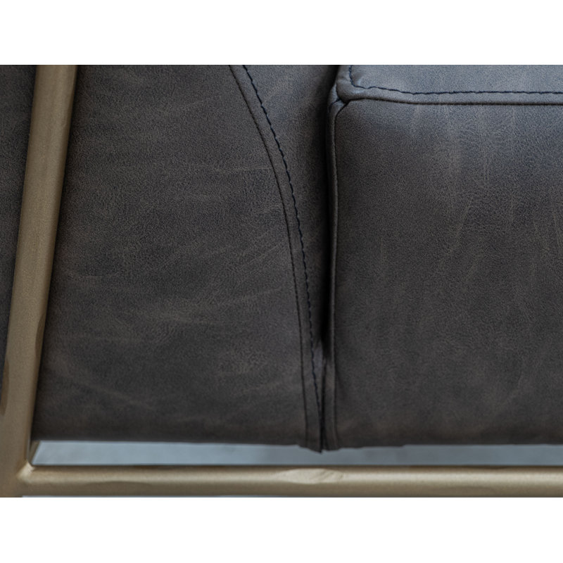 International Furniture Direct Aragon Wooden Frame & Metal Base ...